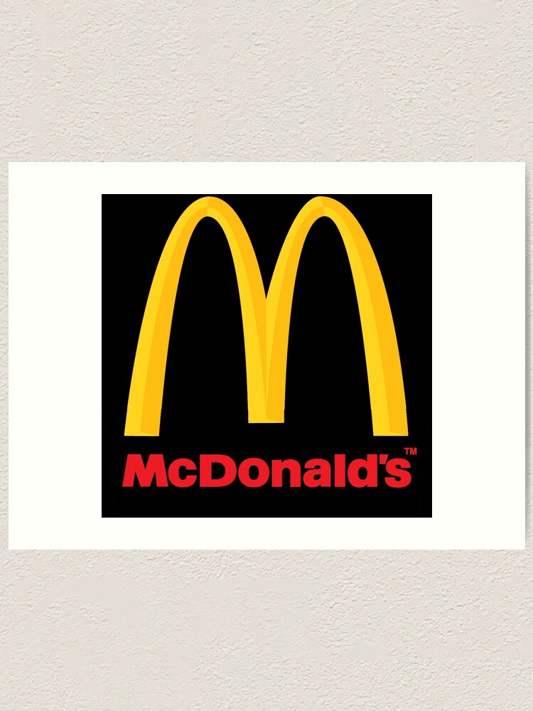 "FOOD-MCDONALD'S MCD LOGO" Art Print for Sale by barkiebandal | Redbubble