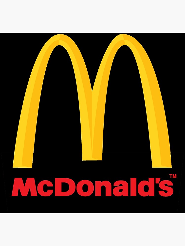 "FOOD-MCDONALD'S MCD LOGO" Poster by barkiebandal | Redbubble