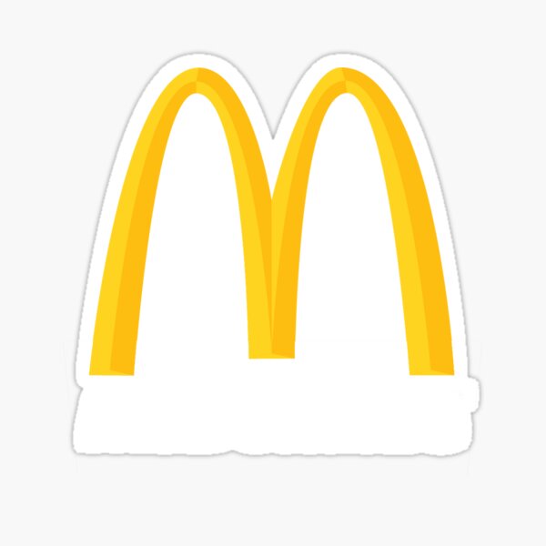 "FOOD-MCDONALD'S MCD LOGO" Sticker for Sale by barkiebandal | Redbubble