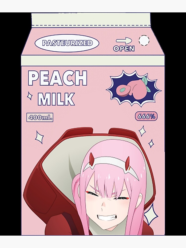 "Darling in The Franxx Cute Kawaii Peach Milk " Photographic Print for ...