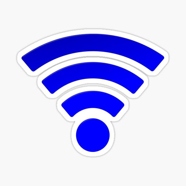 "WiFi Signal Logo" Sticker for Sale by MarkUK97 | Redbubble