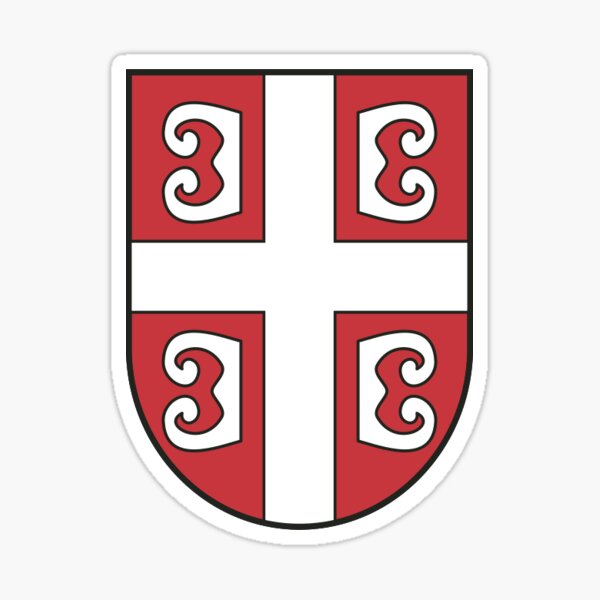 "Serbian symbol, Srpski simbol" Sticker for Sale by Footballzone ...