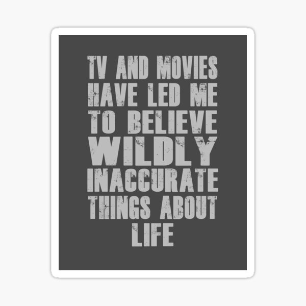 "TV and Movies" Sticker for Sale by jeremyboland | Redbubble