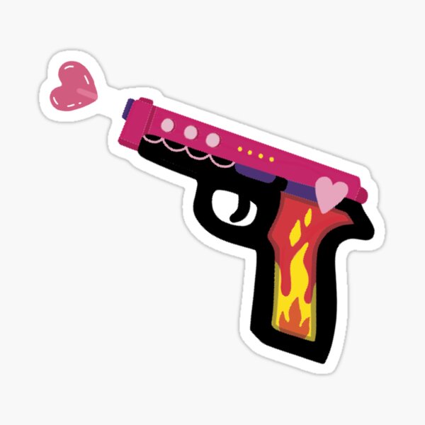 "One Shot Candy Gun " Sticker for Sale by grachogracho | Redbubble