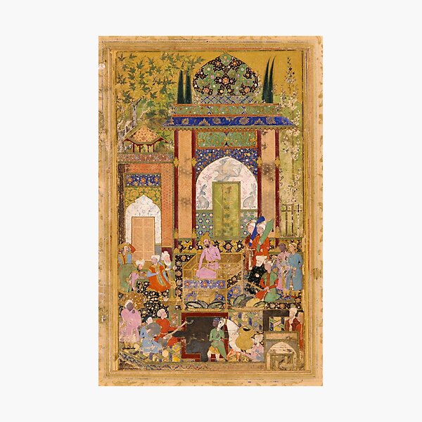 "Babur erhält einen Höfling von Farrukh Beg" Fotodruck von ArtEntwined ...
