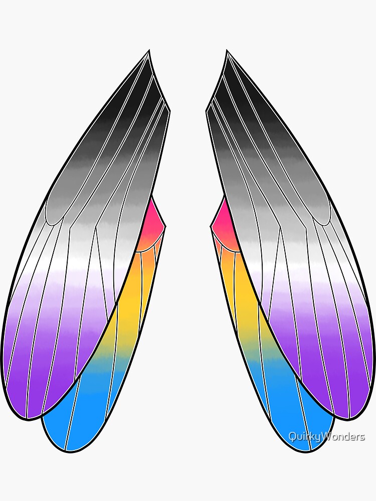 "Spread Your Wings: Asexual Panromantic" Sticker for Sale by ...