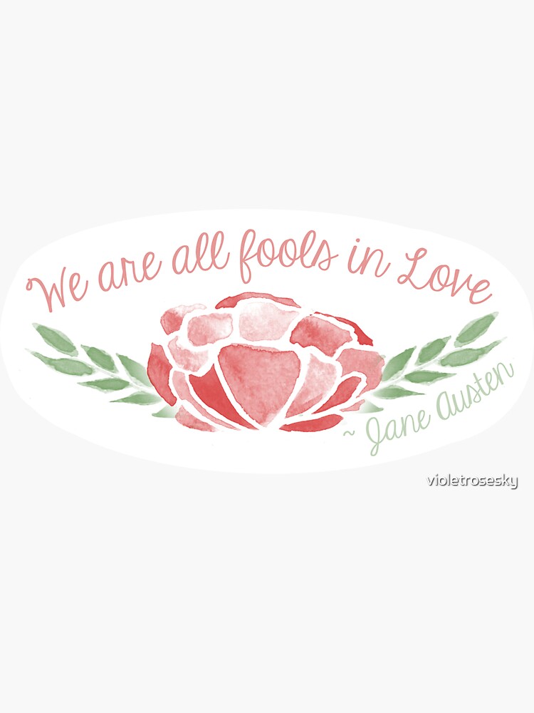 "Fools in Love" Sticker for Sale by violetrosesky | Redbubble