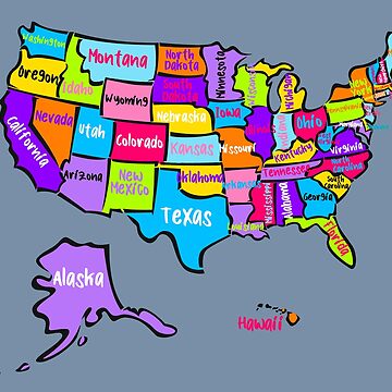 United States Map To Color
