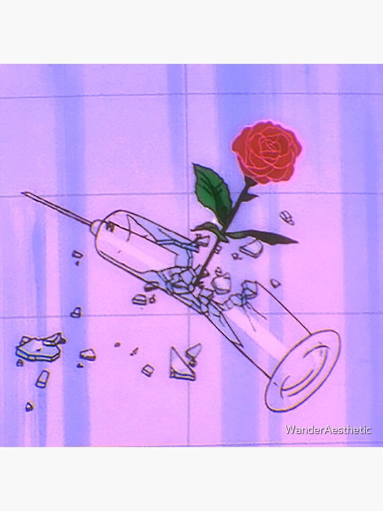 "rose flower lofi anime aesthetic " Photographic Print by ...