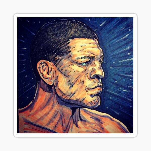 "Nate Diaz" Sticker by Dimitrovv | Redbubble