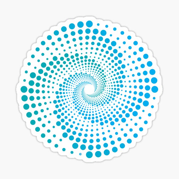 "Blue Vortex" Sticker for Sale by GoofPanda | Redbubble