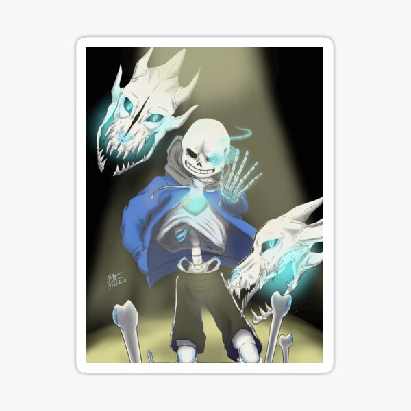 "Sans- undertale " Sticker for Sale by aforceofart | Redbubble
