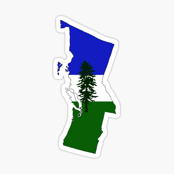 "Cascadia Design Sticker" Sticker for Sale by Chasadia | Redbubble