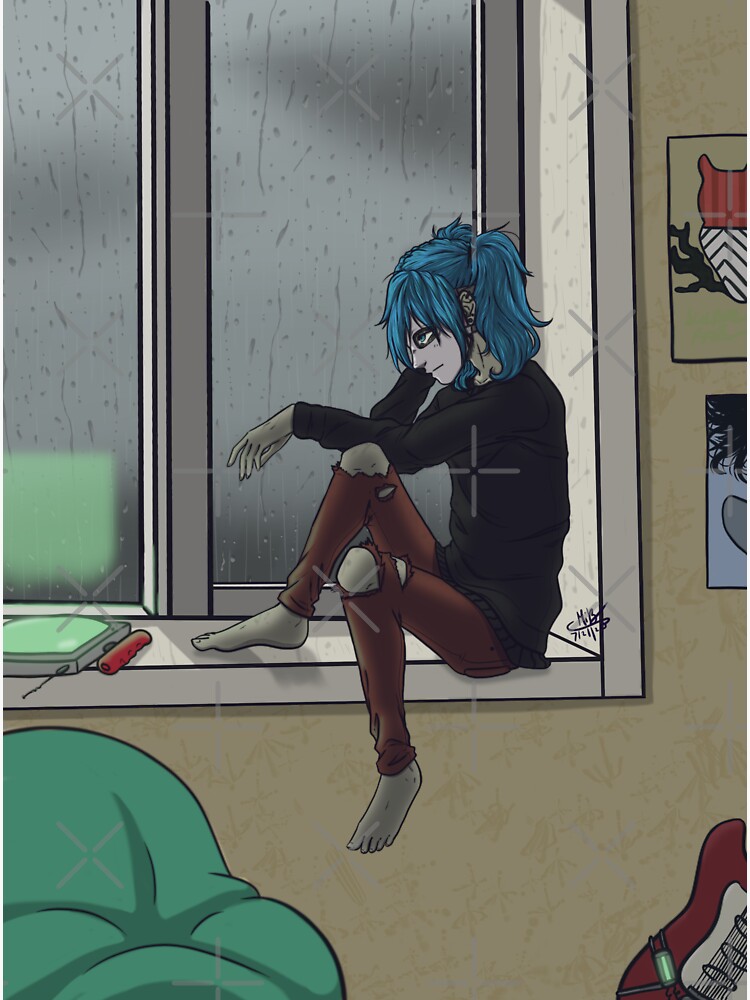 "sad Sal- sally face " Sticker for Sale by aforceofart | Redbubble