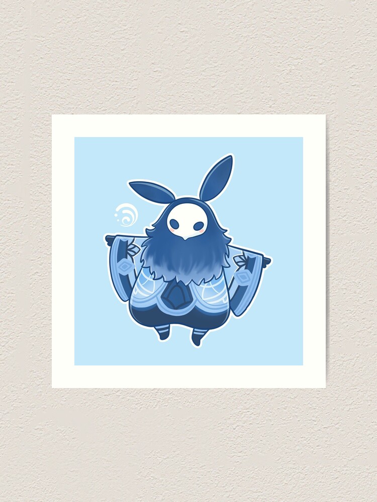 "Genshin Impact Chibi Cryo Abyss Mage" Art Print by NathanDoodles ...