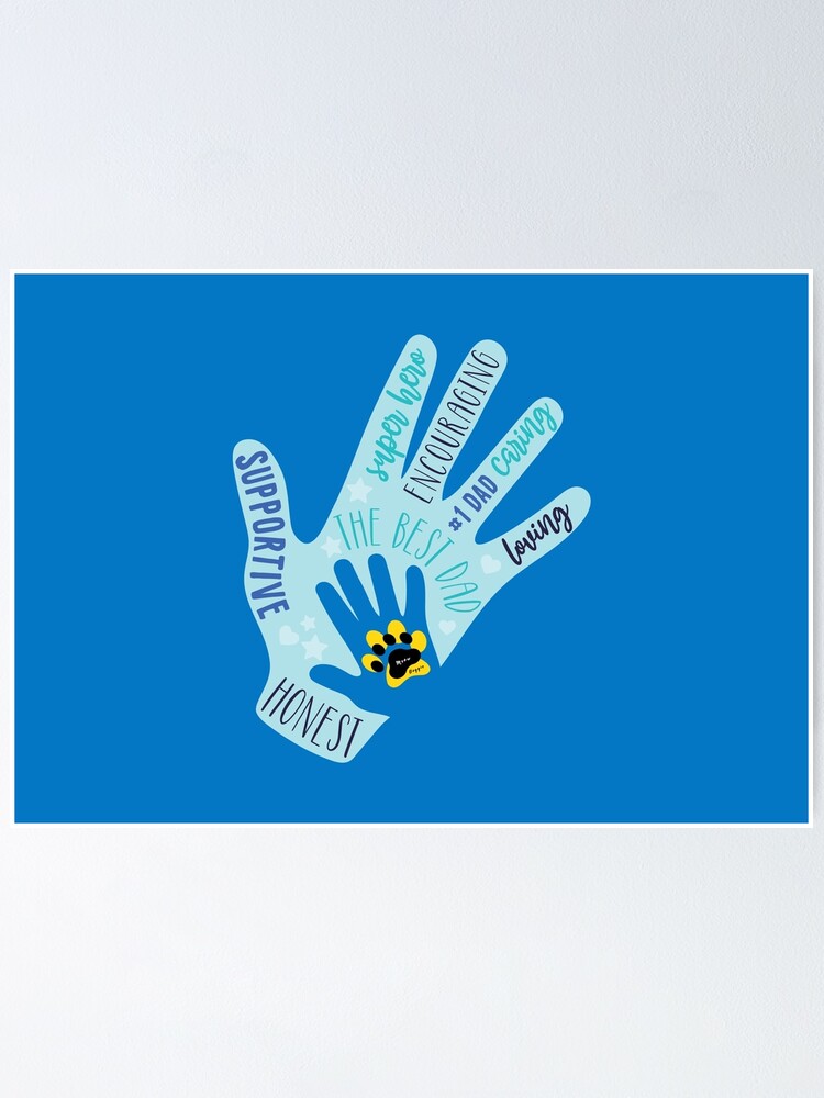 "The Best Supportive Dad" Poster for Sale by OwlCanvas | Redbubble