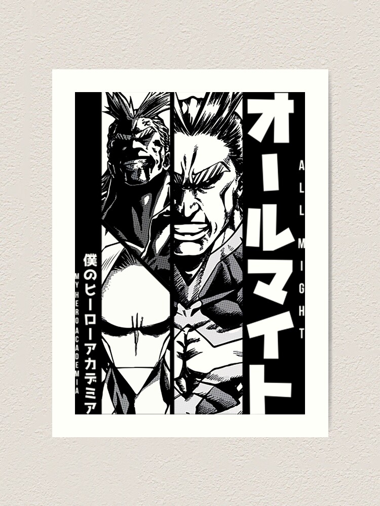 "All Might == MY HERO ACADEMIA = Manga Panel Design " Art Print by ...