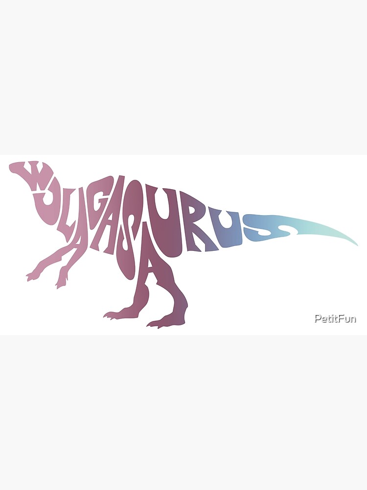"Dinosaur Wulagasaurus Letter Design" Poster for Sale by PetitFun ...