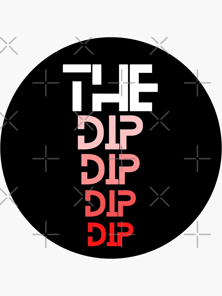 "The big dip - DeFi and crypto lovers" Sticker for Sale by yennyz ...