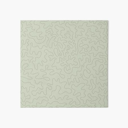 "Modern minimalistic pastel green one line drawing " Art Board Print by ...