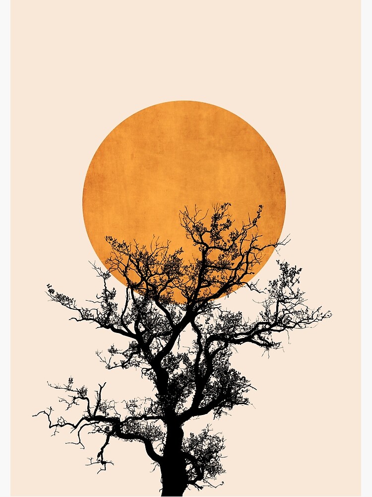 "Gold Sun & Tress" Poster for Sale by ArtNationX | Redbubble