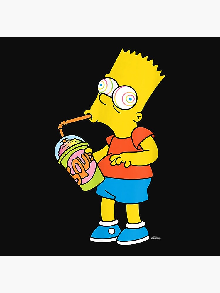 "The Simmps0ns Bart Simps0n Squishee Brain Freeze" Art Print by ...