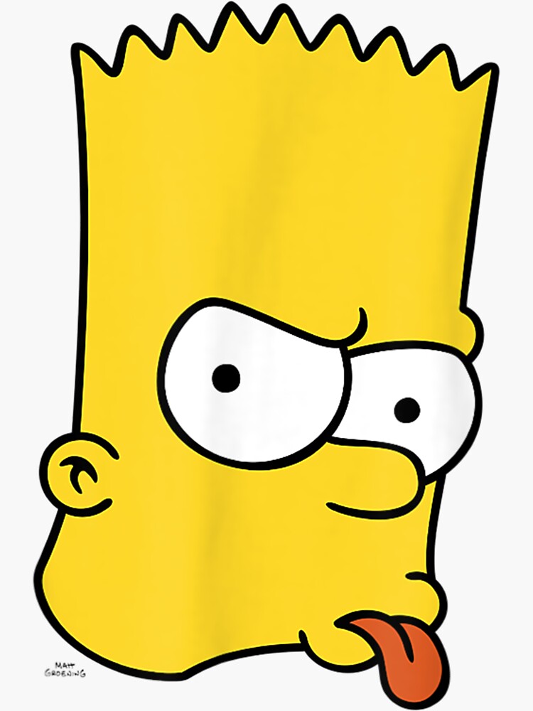 "The Simmps0ns Bart Simps0n Big Face" Sticker for Sale by velardestai ...