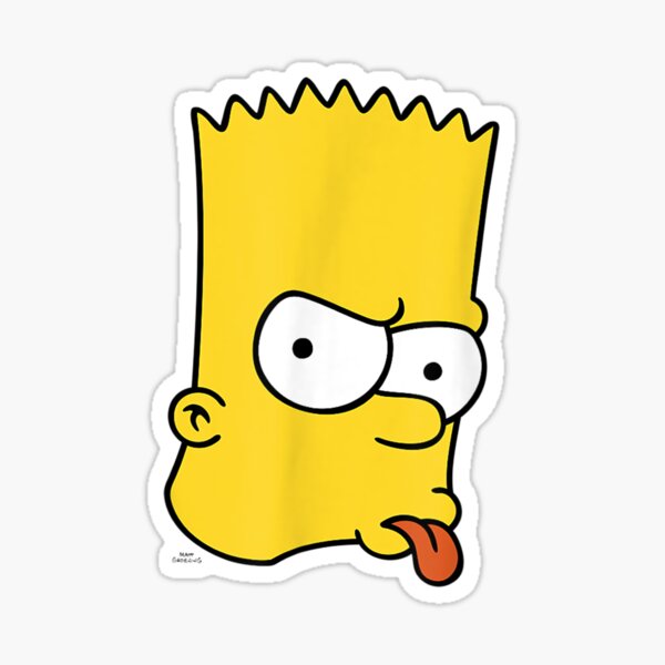 "The Simmps0ns Bart Simps0n Big Face" Sticker for Sale by velardestai ...
