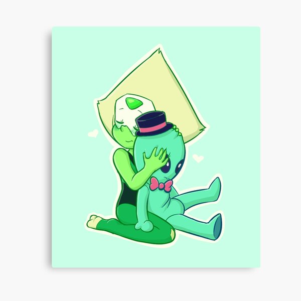 Peridot Alien Canvas Prints | Redbubble