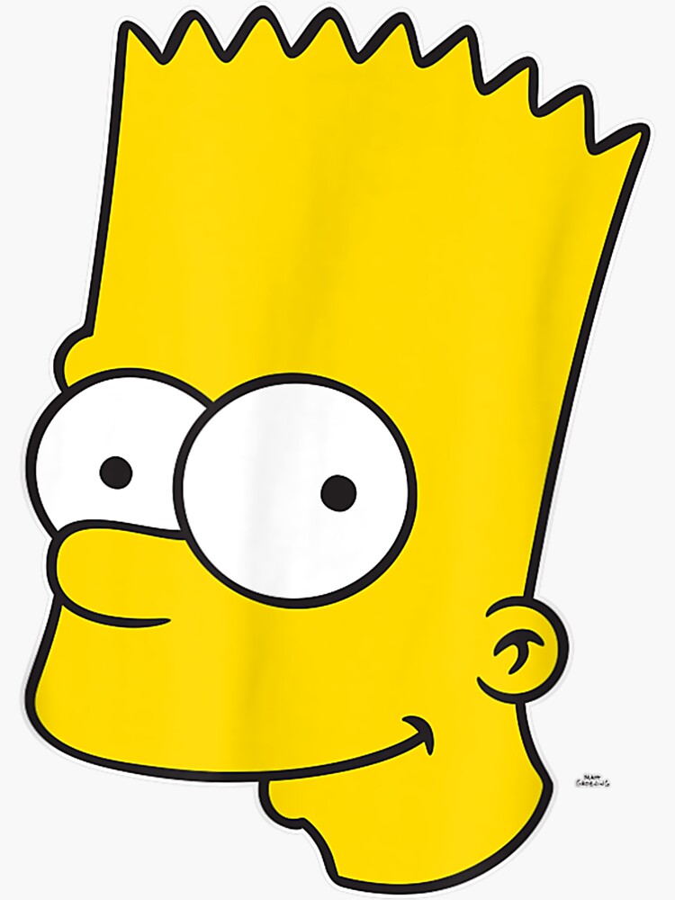 "The Simmps0ns Bart Simps0n Face" Sticker for Sale by velardestai ...
