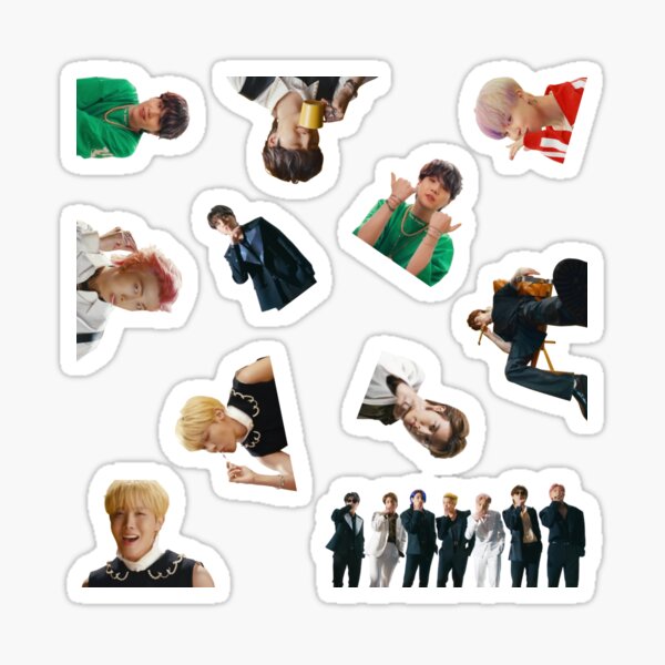 "BTS Butter MV Sticker Pack 4" Sticker for Sale by di-the-dreamer ...