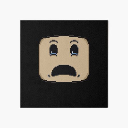 "Sad emoticon pixelated face - cry me a river" Art Board Print for Sale ...
