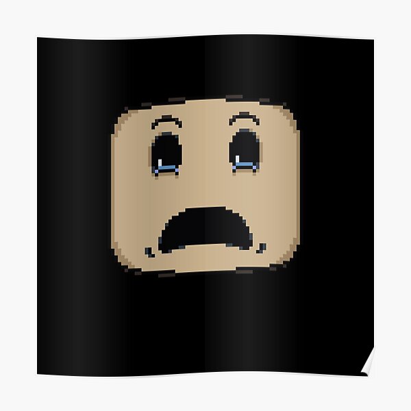 "Sad emoticon pixelated face - cry me a river" Poster by BloodReave ...