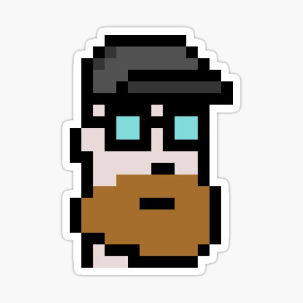 "CryptoPunk #1053 (Male with Big Beard, Cap & VR Nerdy Glasses ...