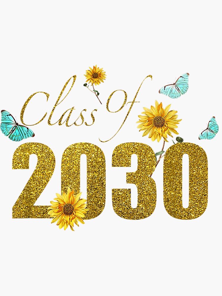 "Sunflower Butterfly Graduation Class Of 2030 Gifts Shirt TShirt69 ...