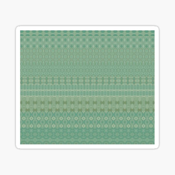 "'Panthia 03 (Cool Aqua Myst)' repeat pattern by The Raumier" Sticker ...