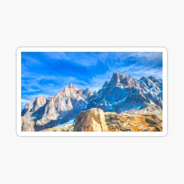 "French Alps Art Panorama " Sticker for Sale by Londonimages | Redbubble