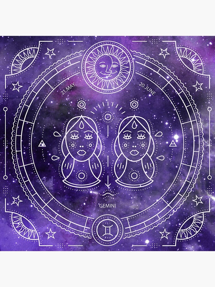 "Zodiac sign Gemini element color" Poster for Sale by Lpbdesign | Redbubble