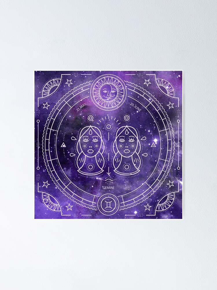 "Zodiac sign Gemini element color" Poster for Sale by Lpbdesign | Redbubble