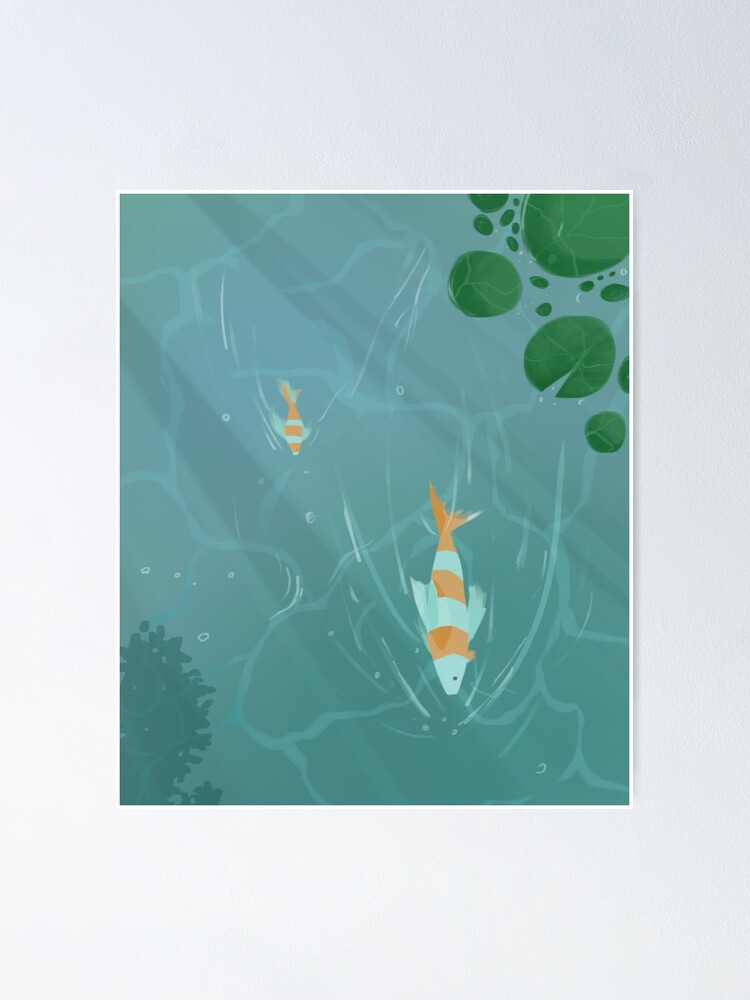 "Koi Pond " Poster for Sale by Yagamioflight | Redbubble