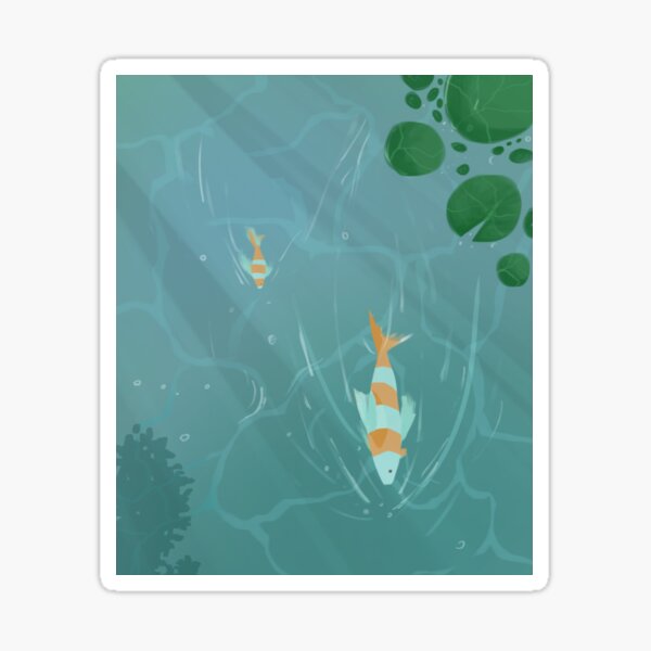 "Koi Pond " Sticker by Yagamioflight | Redbubble