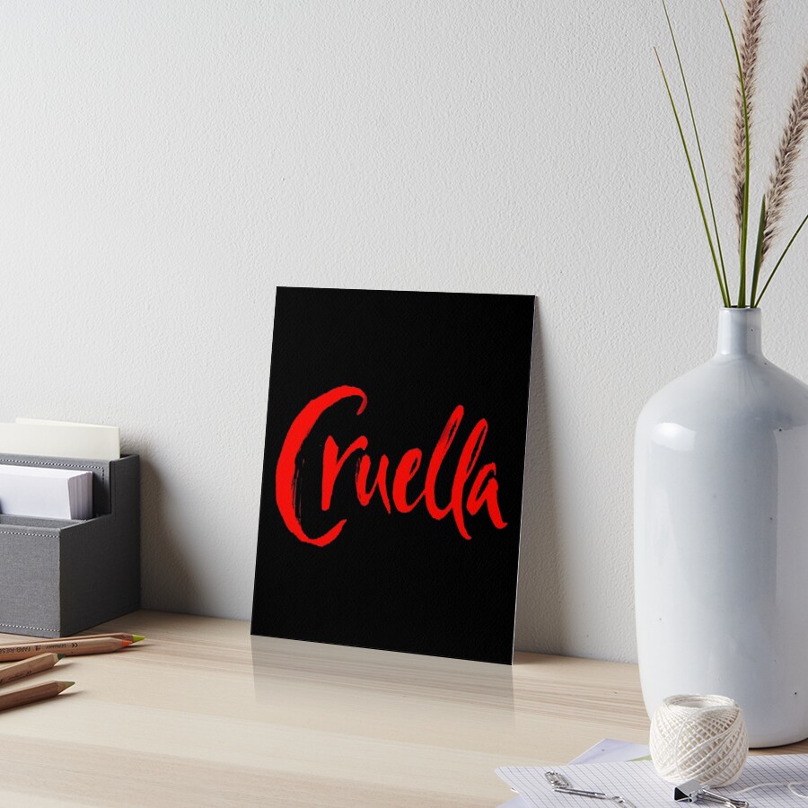 "Cruella Logo" Art Board Print by roundobolonk | Redbubble