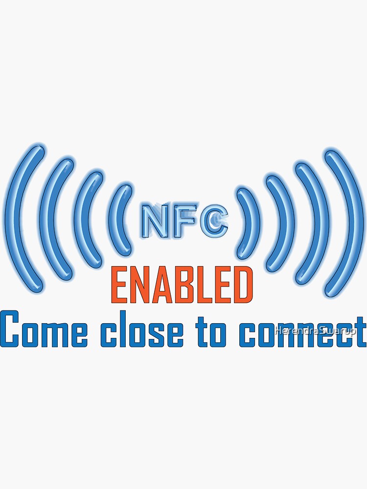 "Technology - NFC Enabled" Sticker for Sale by HerendraSwarup | Redbubble