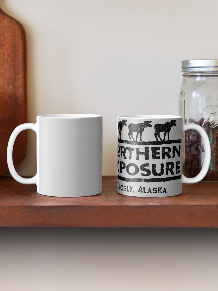 "Northern Exposure Logo Faded" Coffee Mug for Sale by alhern67 | Redbubble