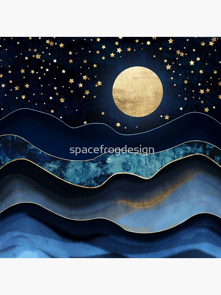 "Golden Moon" Poster for Sale by spacefrogdesign | Redbubble