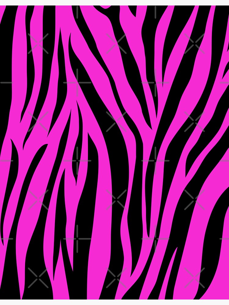 "Pink Zebra Animal Print Pattern" Sticker for Sale by Einstein12345 ...