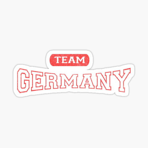 "Classic German TEAM Germany Distressed" Sticker for Sale by webdango ...