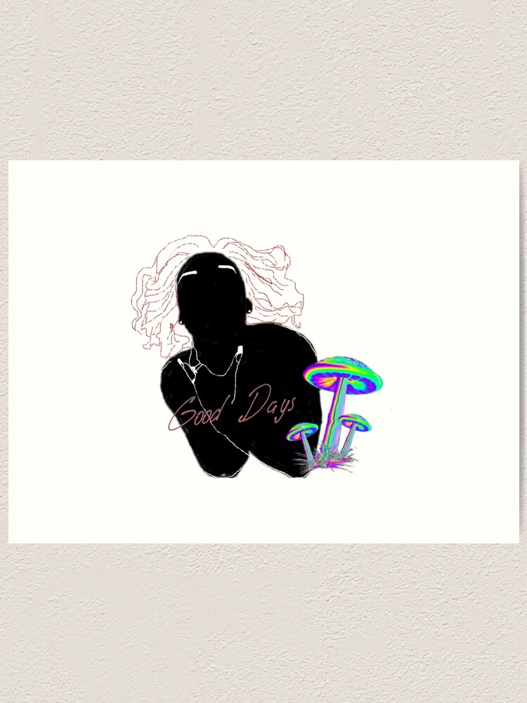 "SZA Good Days Outline - SZA Fan Art" Art Print by Zeatha | Redbubble