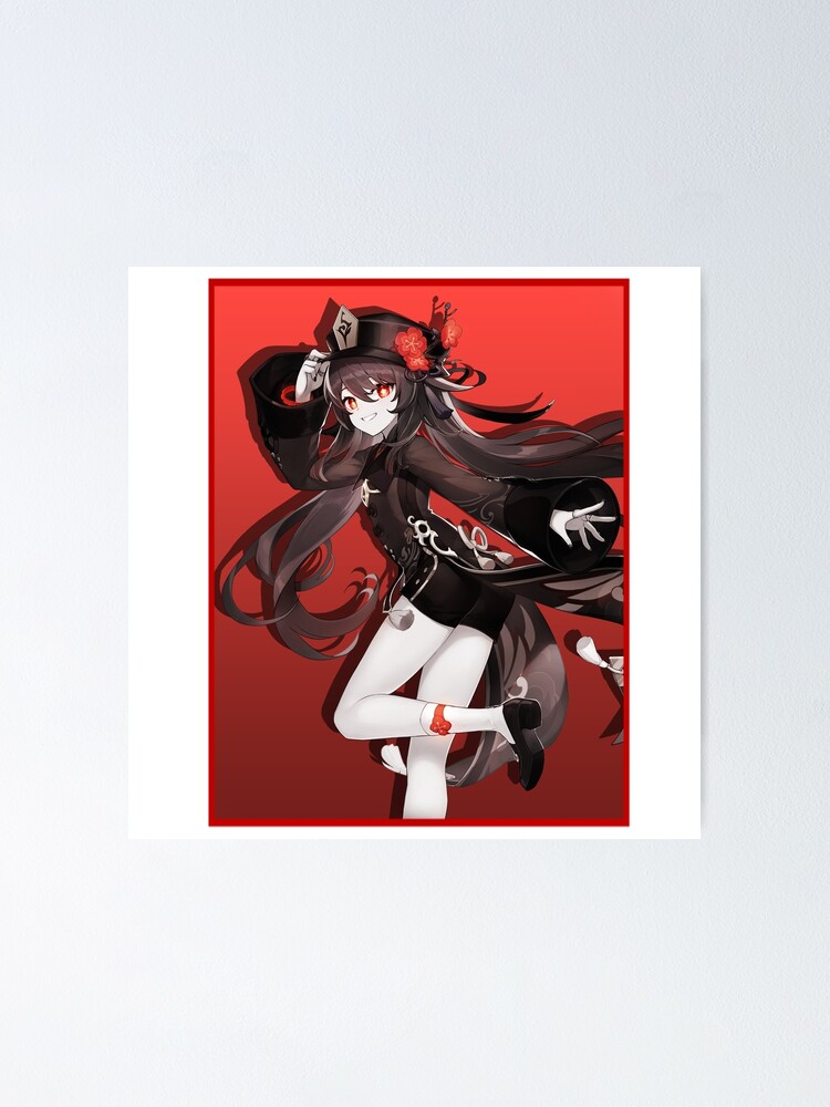 "Hu Tao (Genshin Impact)" Poster for Sale by TheOtakuZone | Redbubble