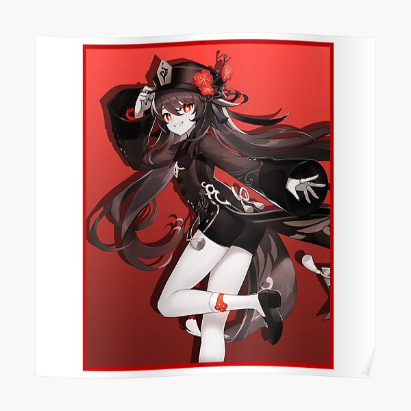 "Hu Tao (Genshin Impact)" Poster for Sale by TheOtakuZone | Redbubble